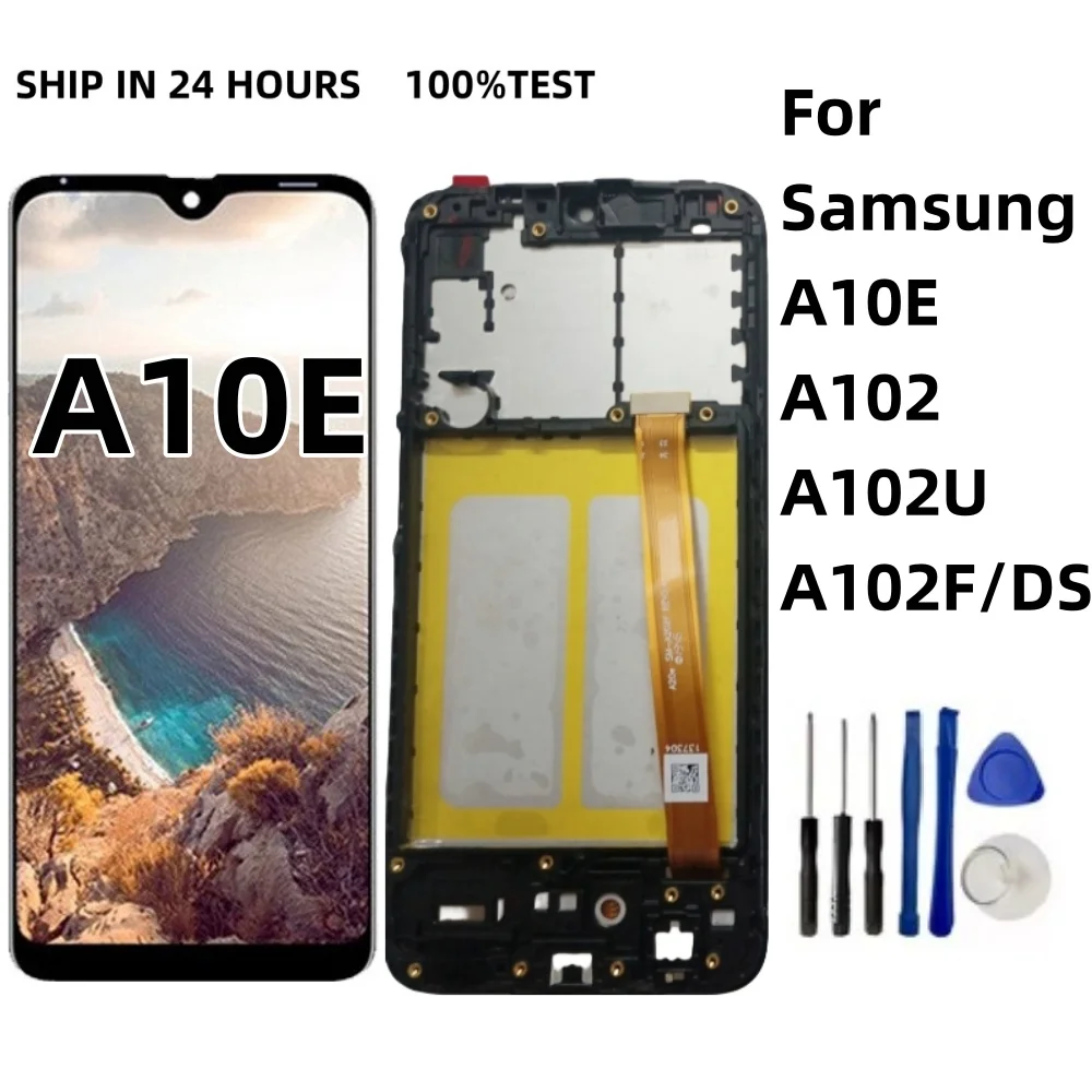 Pantalla LCD de alta calidad de 5,8 pulgadas para Samsung Galaxy A10E ...