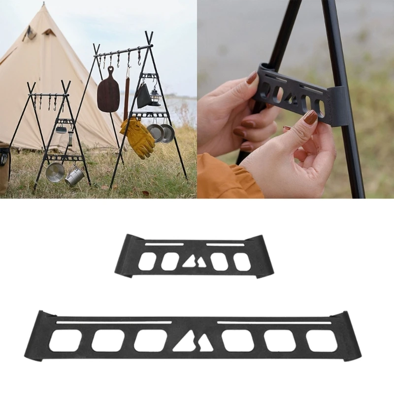 2x Camping Tripods Side Buckle Convenient Triangles Shelf Side Buckle ...