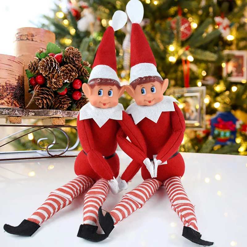 Mu-eco-elfo-de-Navidad-rojo-de-44cm-mu-ecos-de-elfos-de-piernas-largas ...