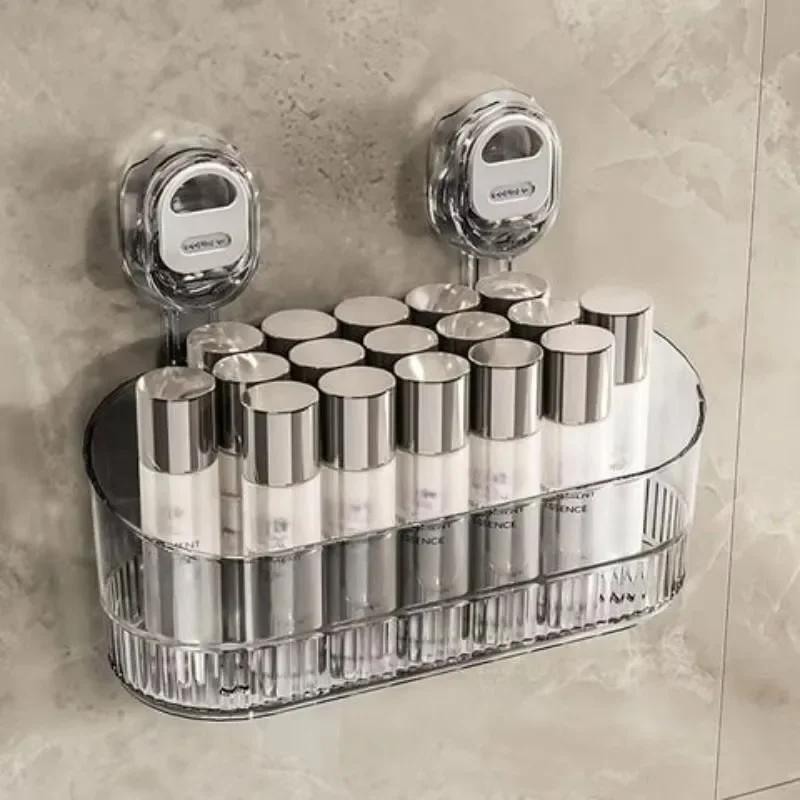 No-Drill Bathroom Suction Storage Box – Large Capacity & Strong Load ...
