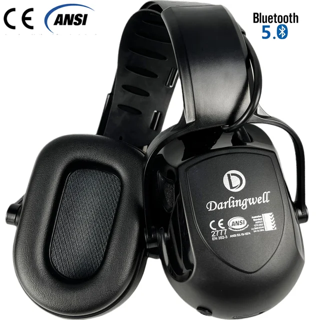 CE Active Noise Reduction Bluetooth Ear muffs 29dB Safety Earmuffs ...