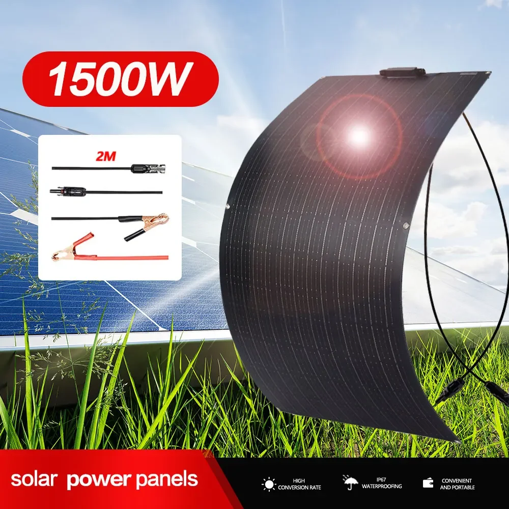 1500W-3000W-Solar-Panel-18V-High-Efficiency-Portable-Power-Bank ...
