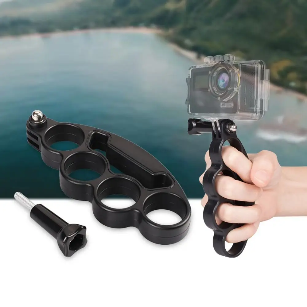 Selfie-Bracket-Finger-Grip-Ring-Handheld-ABS-Knuckle-Mount-Black-Camera ...