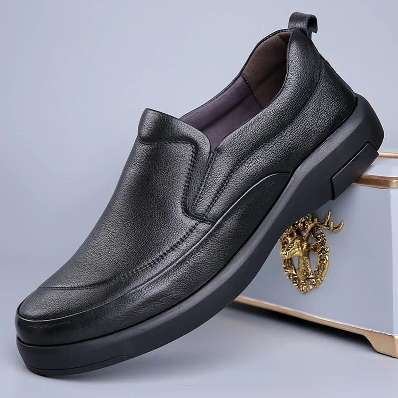 New Men's Loafers Luxury Handmade Outdoor Formal Casual shoes Genuine ...
