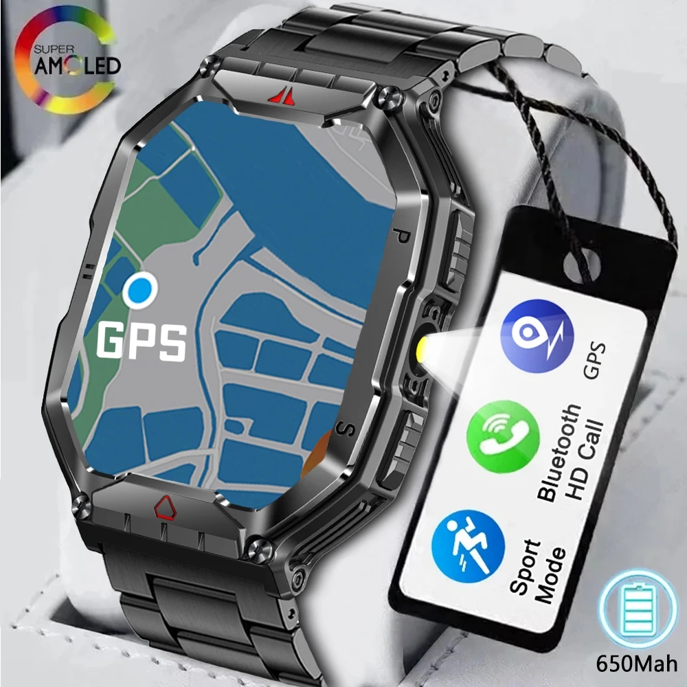 Outdoor-Sports-Compass-Smart-Watch-GPS-Tracking-650Mah-Battery-1ATM ...