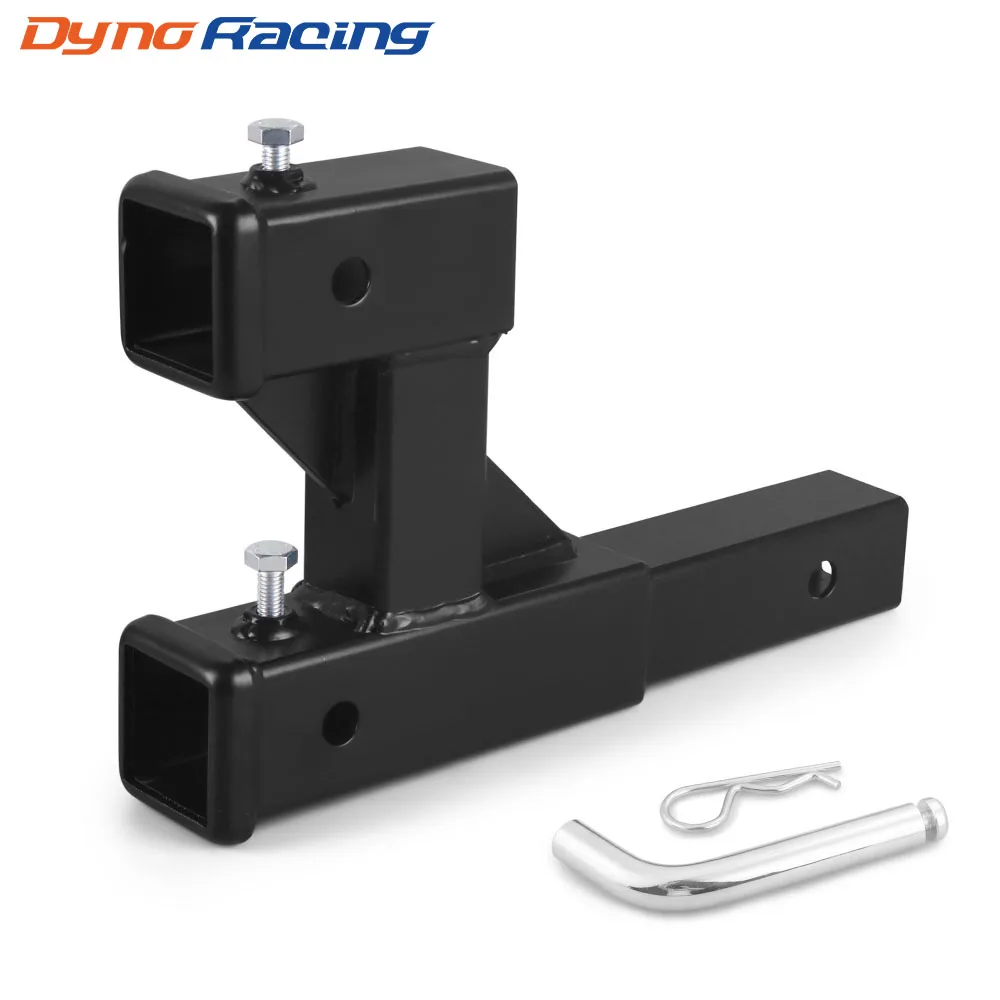 Double-Hitch-Receiver-2-inch-Trailer-Dual-Hitch-Extension-Riser-Hitch ...
