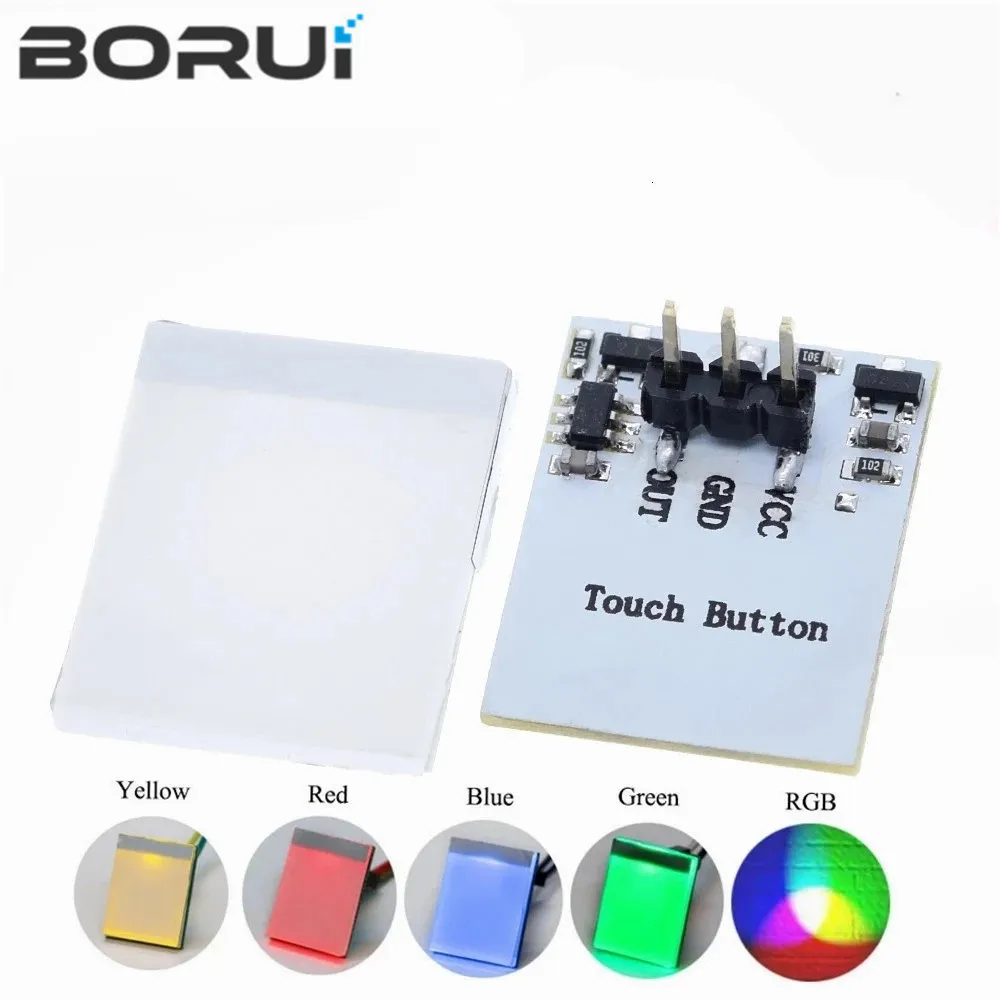 1PCS-Green-Blue-Red-Yellow-Color-RGB-Capacitive-touch-switch-button ...