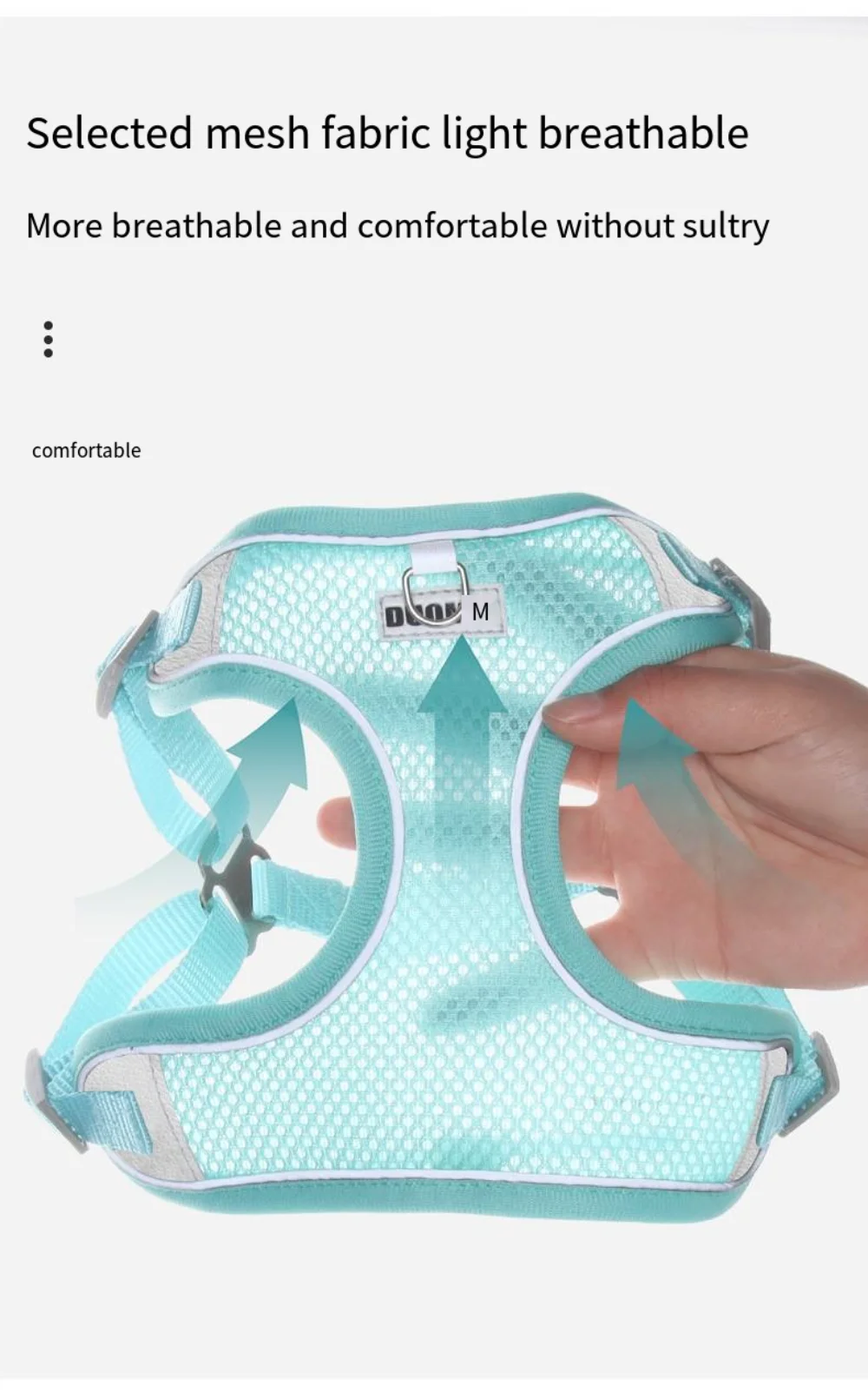 New-Pet-Chest-Strap-Vest-Dog-Strap-Breathable-Dog-Rope-Reflective-Dog ...