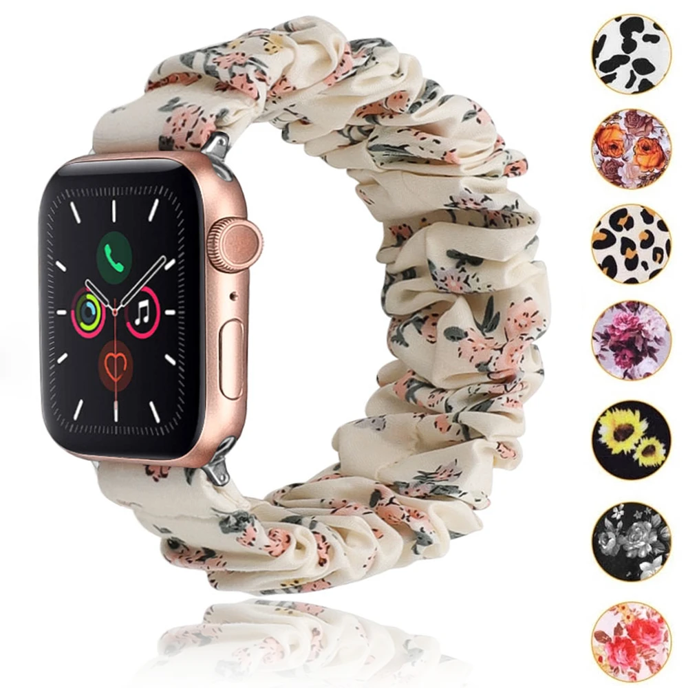 Hair Ring Creative strap For Apple Watch 38mm 40mm 41mm 42mm 44 45mm ...