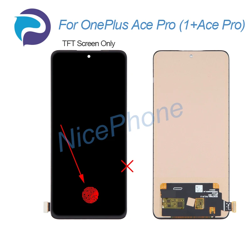Для ONEPLUS Ace Pro LCD дисплей кодирующий преобразователь сенсорного ...