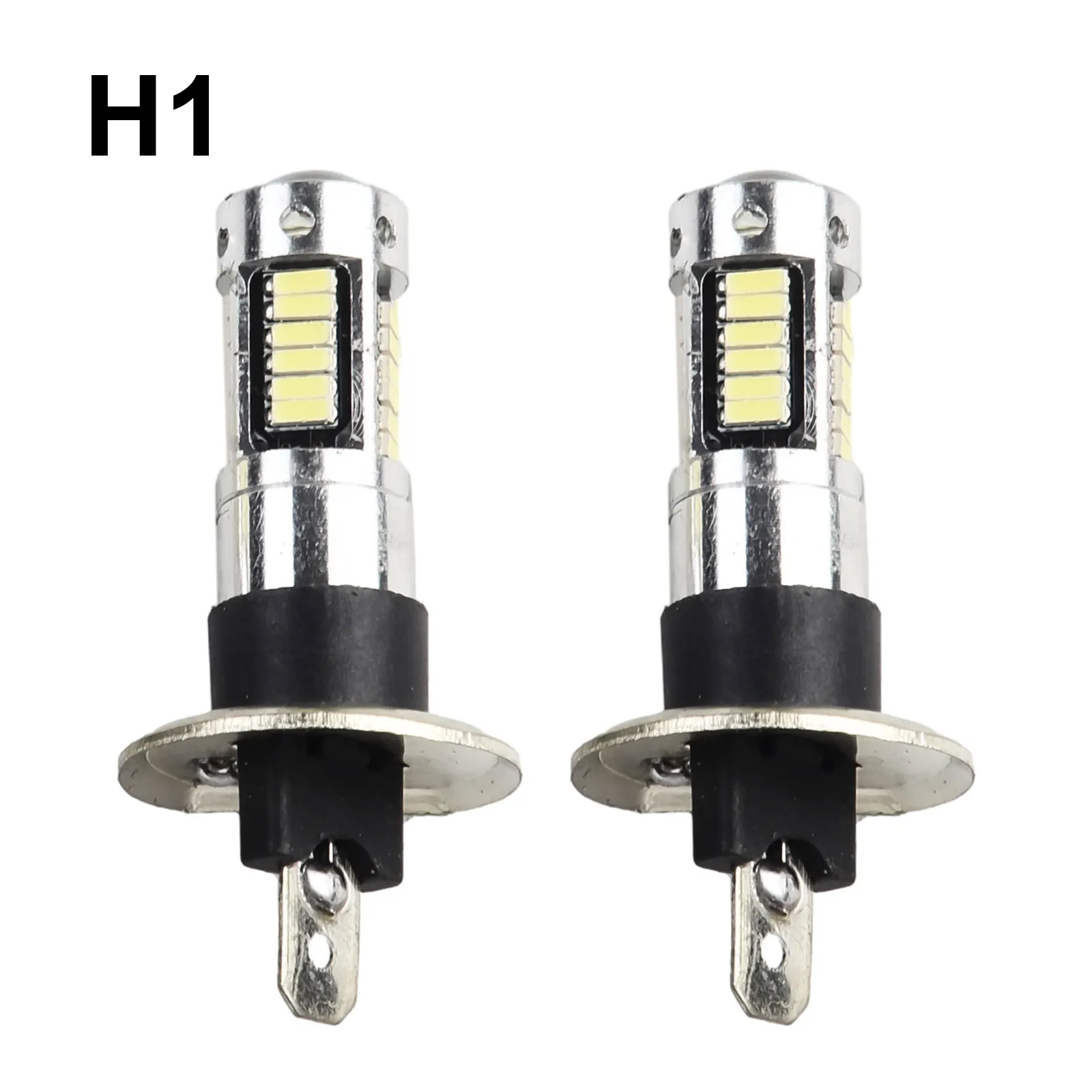 2pcs H1 LED Fog Light Bulbs Kit 50W 6000K Super Bright White DRL ...