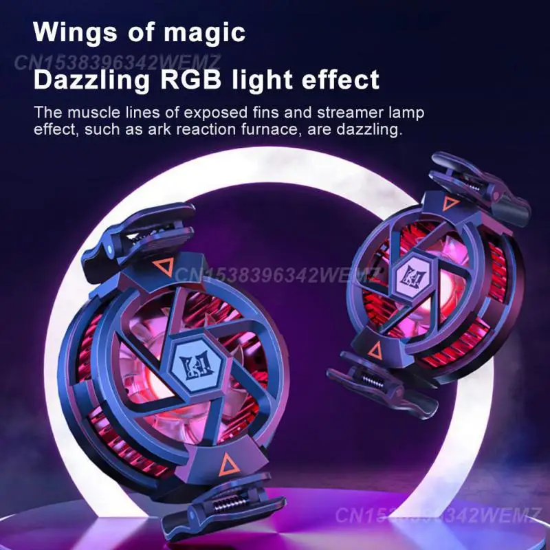 Game-Cooler-Mute-Abs-Aluminum-Radiator-Game-Accessories-Cooling-Fan ...