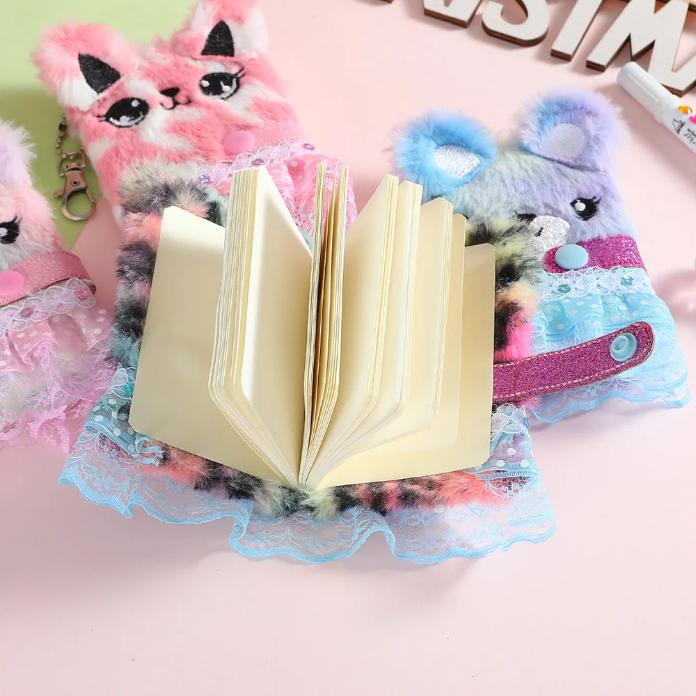 Plush-Blank-Notebook-com-Chaveiro-para-Crian-as-Mini-Pocket-Notepad ...