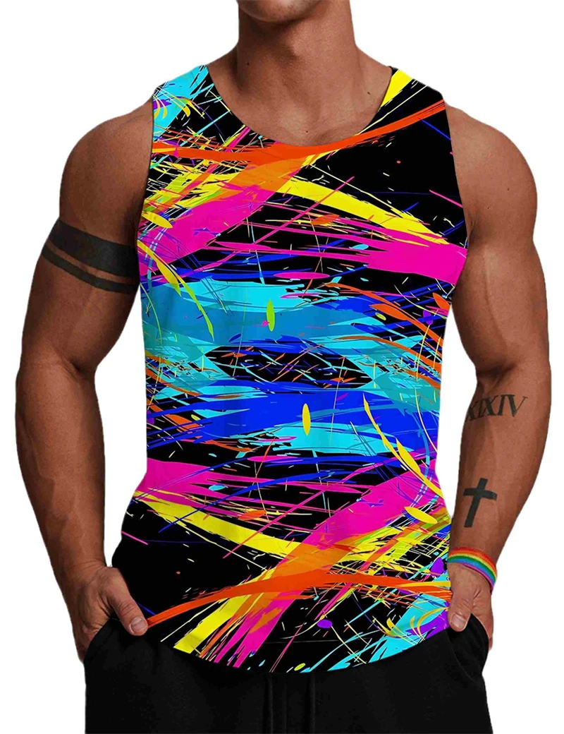 3D-Graffiti-Painted-Printed-Tank-Top-Gym-Clothing-Men-Cool-Streetwear ...