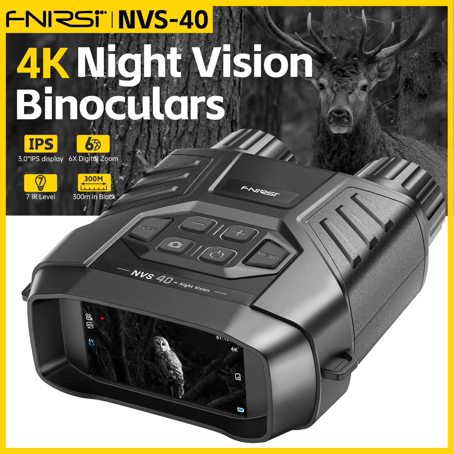 FNIRSI-NVS-40-Telescope-4K-HD-Binoculars-Night-Vision-Goggles-6X ...