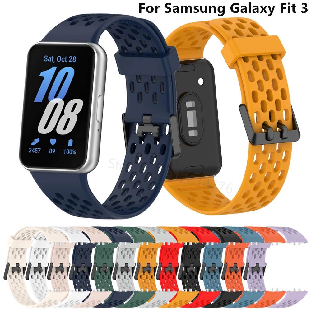 Silicone Strap For Samsung Galaxy Fit 3 Watch Bracelet Replacement ...