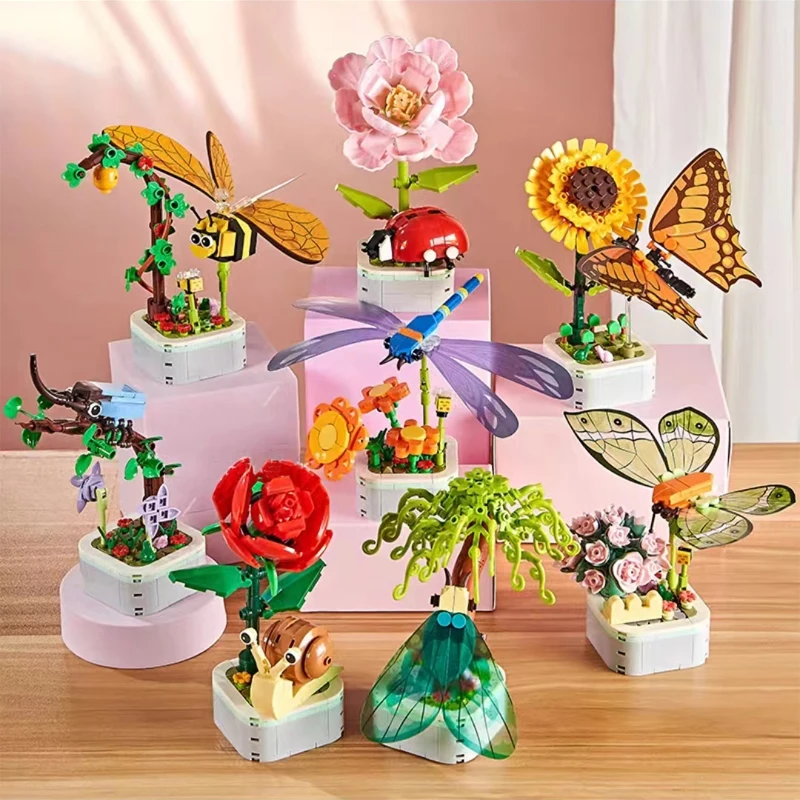 Insect-Flower-Building-Blocks-Creative-Insect-Succulent-Bouquet ...