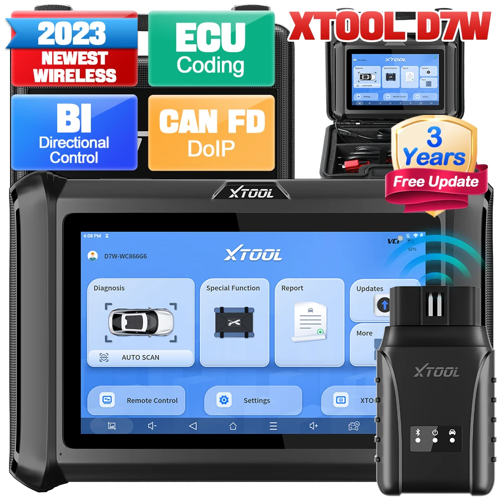 XTOOL-D7W-Car-OBD2-Diagnostic-Tool-Wireless-of-D7-D7S-All-System ...