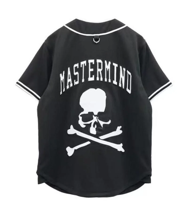 22SS Vintage Skull Print Short Sleeve Mastermind Japan T Shirt Men ...