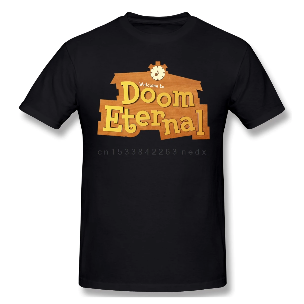 Doom-Eternal-Animal-Crossing-T-Shirt-Men-Basic-Tee-Shirt-Funny-Design ...