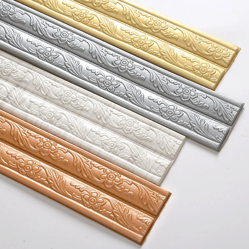Embellecedor-de-pared-con-patr-n-3d-de-2-3-m-autoadhesivo-para-Borde-de ...