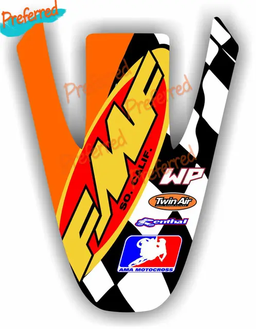 HIGH QUALITY DECALS FMF MUFFLER AND SILENCER REPLACEMENT REAR FENDER ...