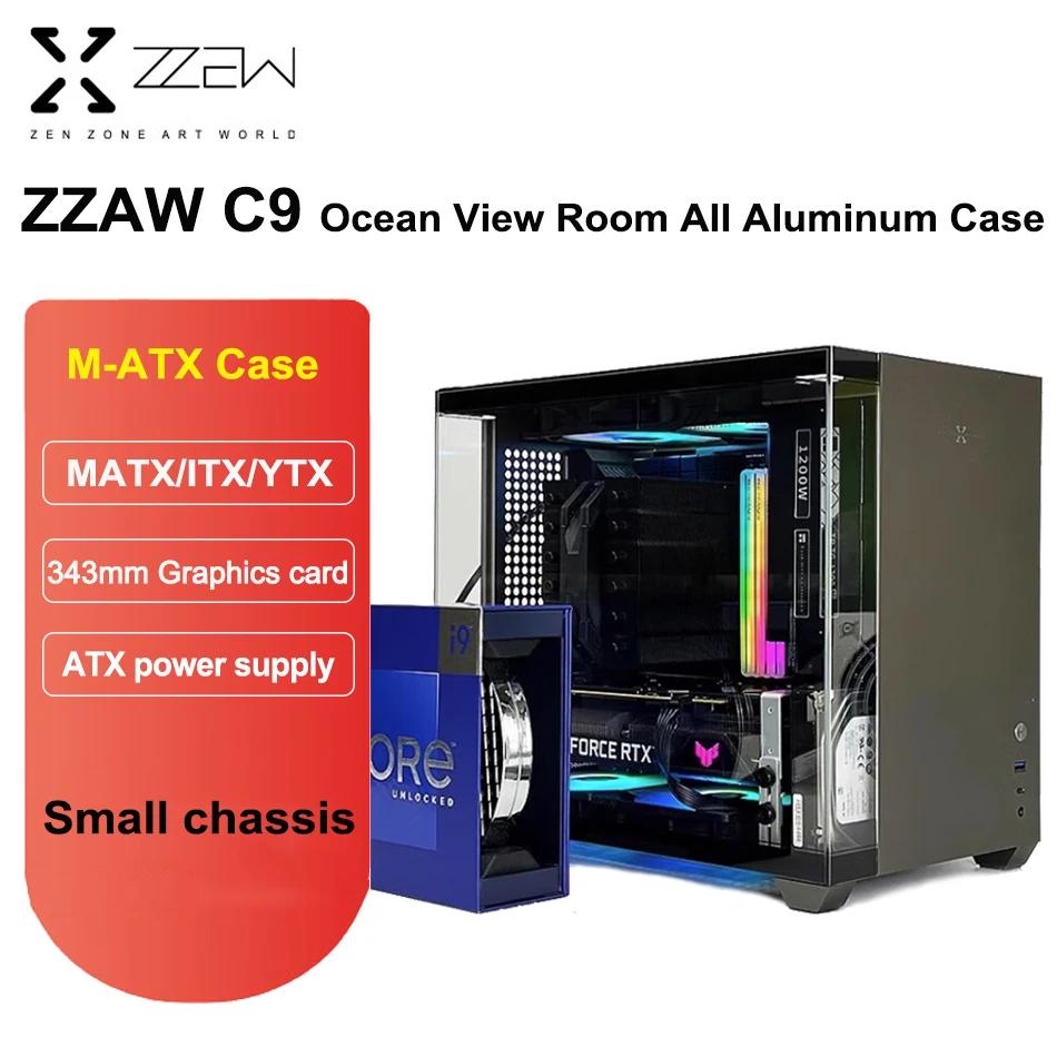 ZZAW-C9-Seaview-All-Aluminum-Case-MATX-ITX-YTX-Motherboard-Back-insert-ATX-Power-Supply-Side.jpg