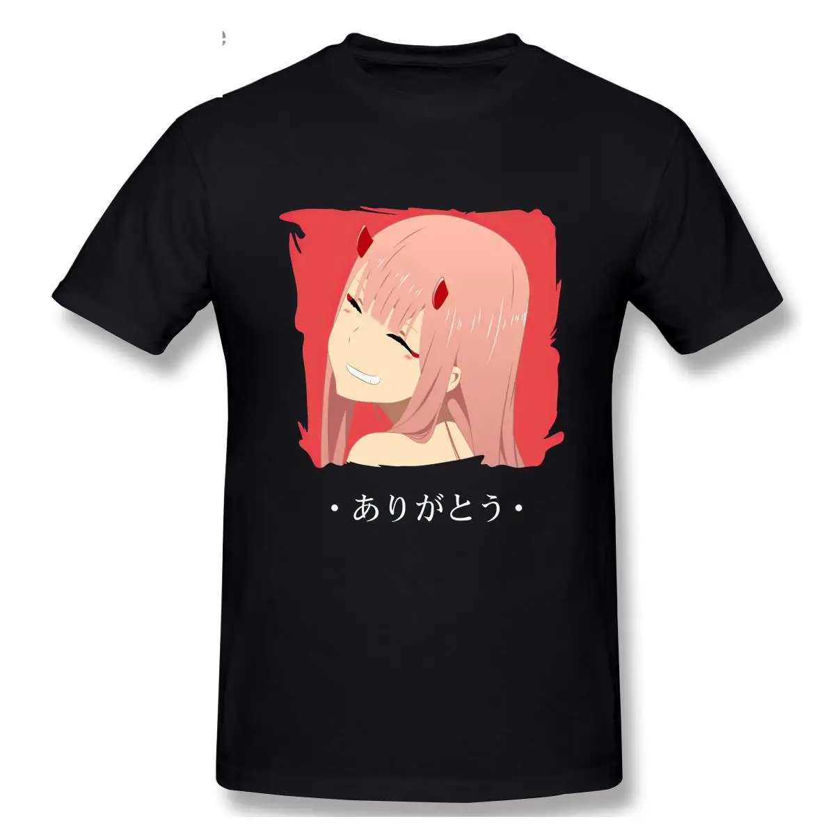 Zero-Two-From-Darling-In-The-Franxx-Arigatou-Anime-T-Shirts-Top-Quality ...