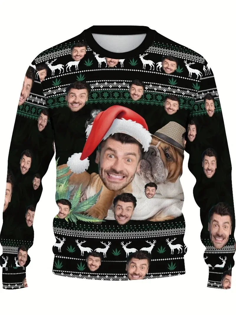 Elegante-Pullover-foto-personalizada-dos-homens-Engra-ado-Design ...