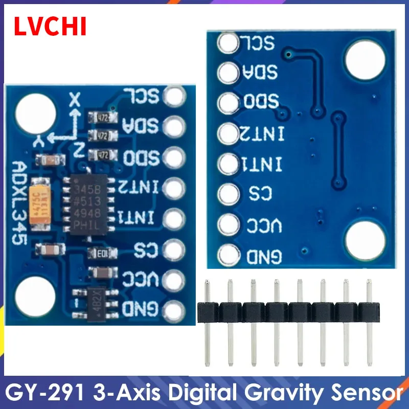GY-291 ADXL345 digital three-axis acceleration of gravity tilt module IIC/SPI transmission In ...