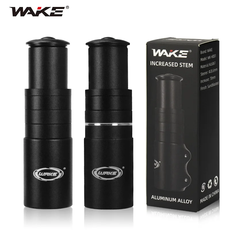 WAKE Bicycle Fork Stem Rise Up 125mm Bike Stem Height Extender Road ...
