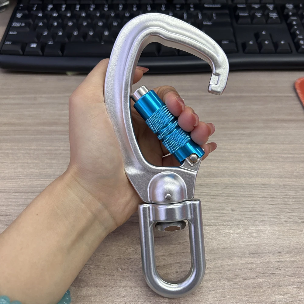 Swivel-Carabiner-Clip-360-Rotatable-Carabiner-Big-Auto-Locking ...