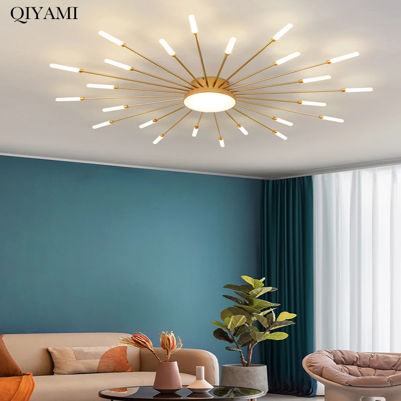 Creative-LED-Ceiling-Lamp-Chandelier-Fireworks-Lights-For-Living-Room ...