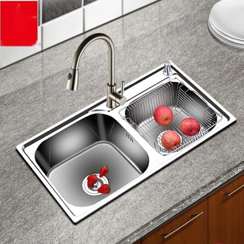 Modern-Double-Simple-Trough-Stainless-Steel-Kitchen-Sinks-Rural ...