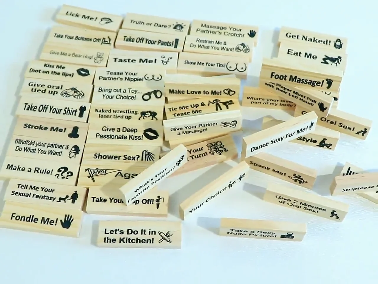 Couple Jenga Tower Game for Couples - Valentine's Day, Anniversary, or ...