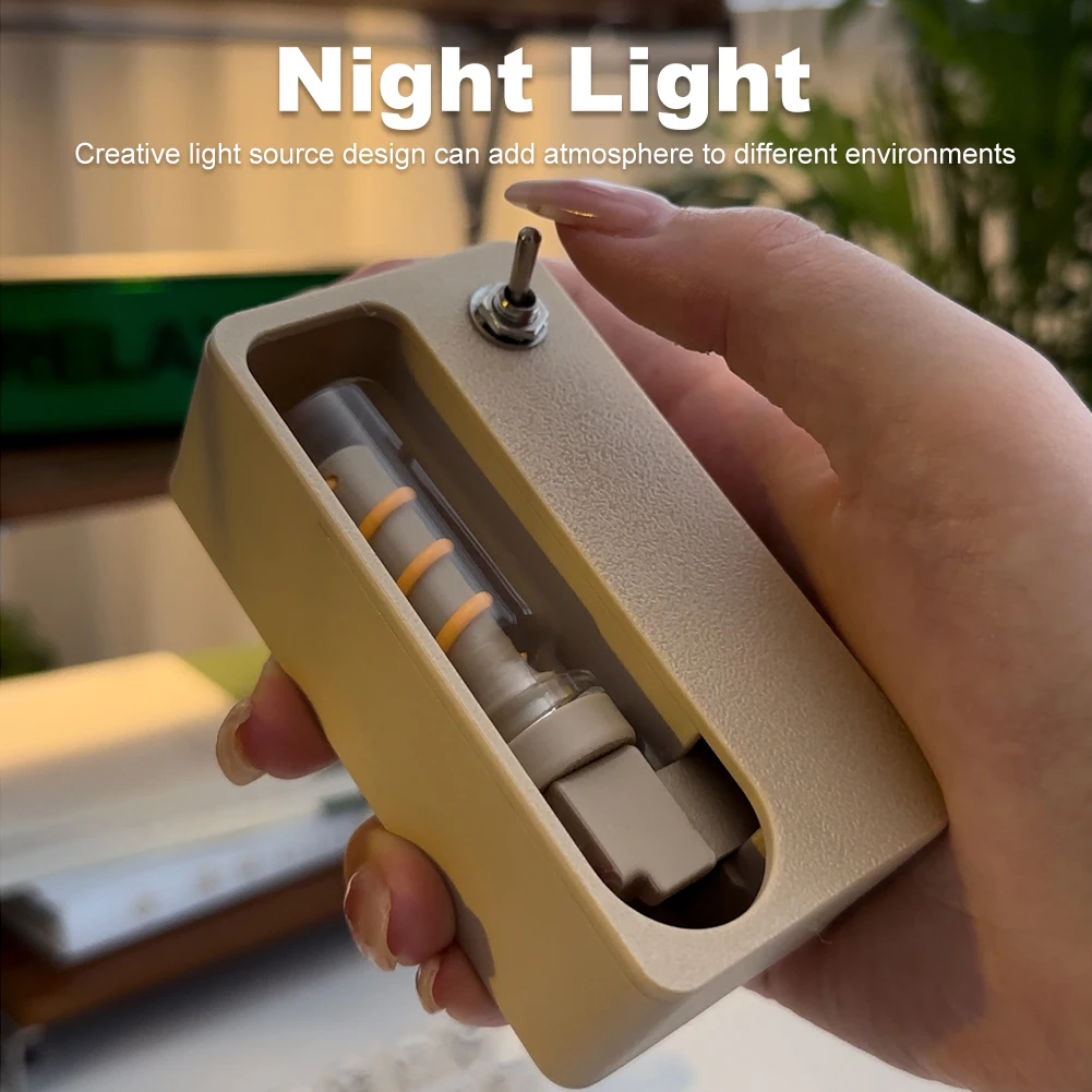 Press Lever Ejection Night Lamp Relieve Stress Manual Mechanical Flip ...
