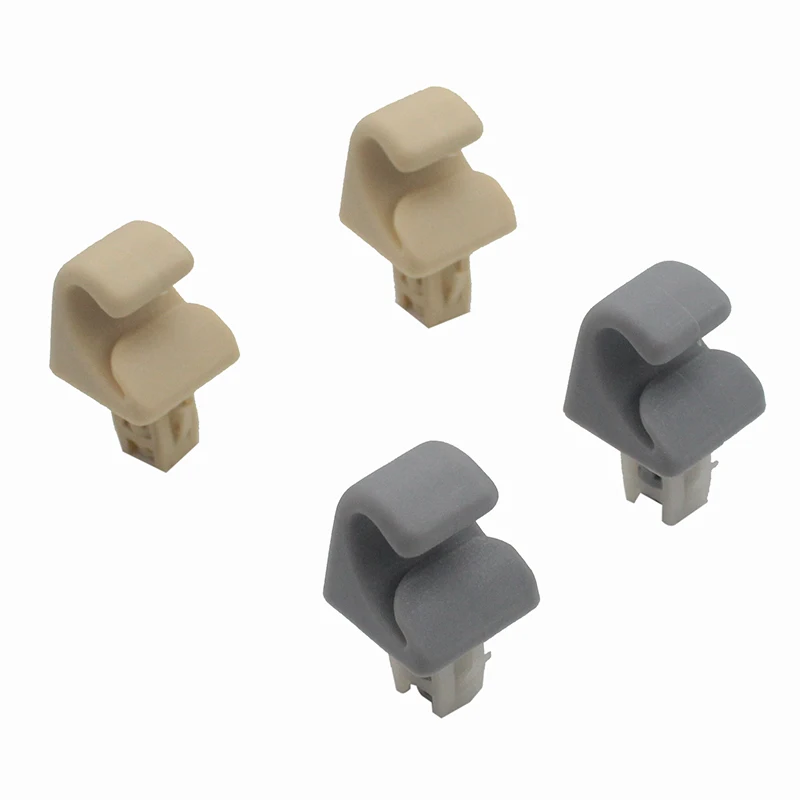 2 PCS Auto Roof Sun Visor Buckle Clip Holder Hook Stand Without Cover ...