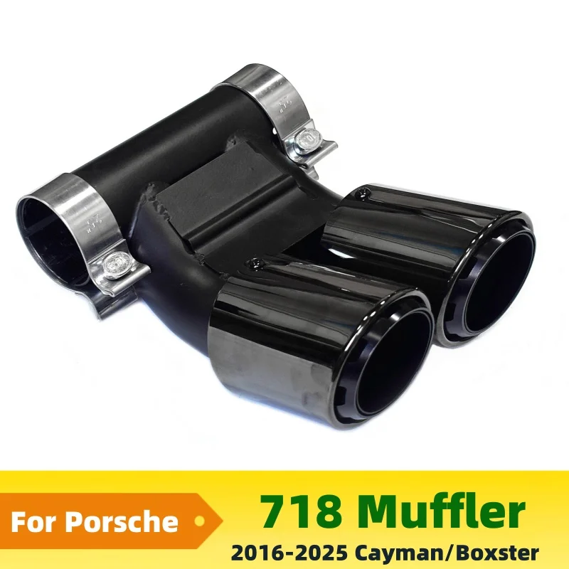 For Porsche Cayman Boxster Muffler 2016-2018 Model 718 Exhaust Tailpipe ...