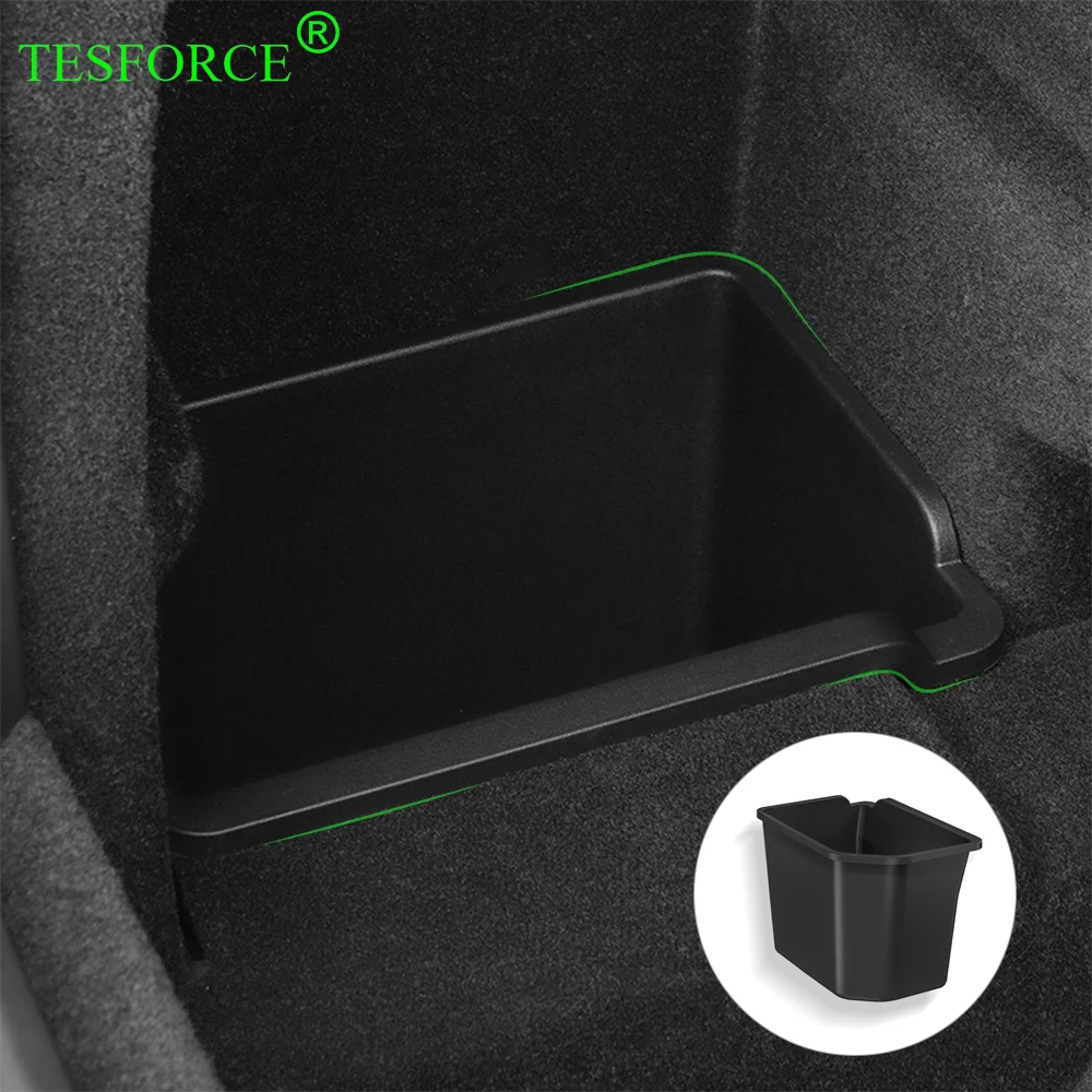 For-Tesla-Model-X-Rear-Trunk-Side-Storage-Organizer-Box-TPE-Ail-Boot ...