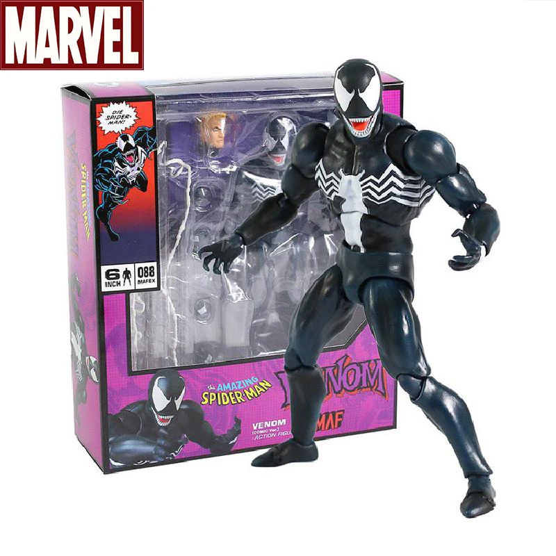 Marvel MAF 088 Venom Action Figure Toy Movable Changeable Face Multi ...