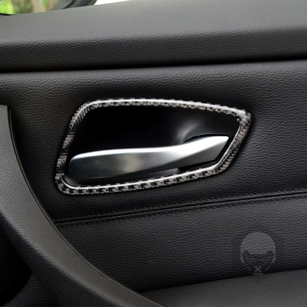 For-BMW-M3-E92-2007-2013-2pcs-Carbon-Fiber-Interior-Door-Handle ...