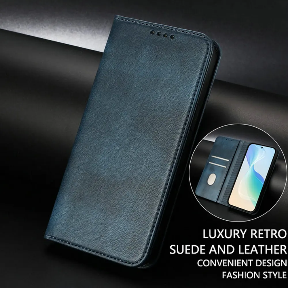 LUXURY Case For Nubia Z80 Ultra 5G RFID Blocking Leather Flip Magnet ...