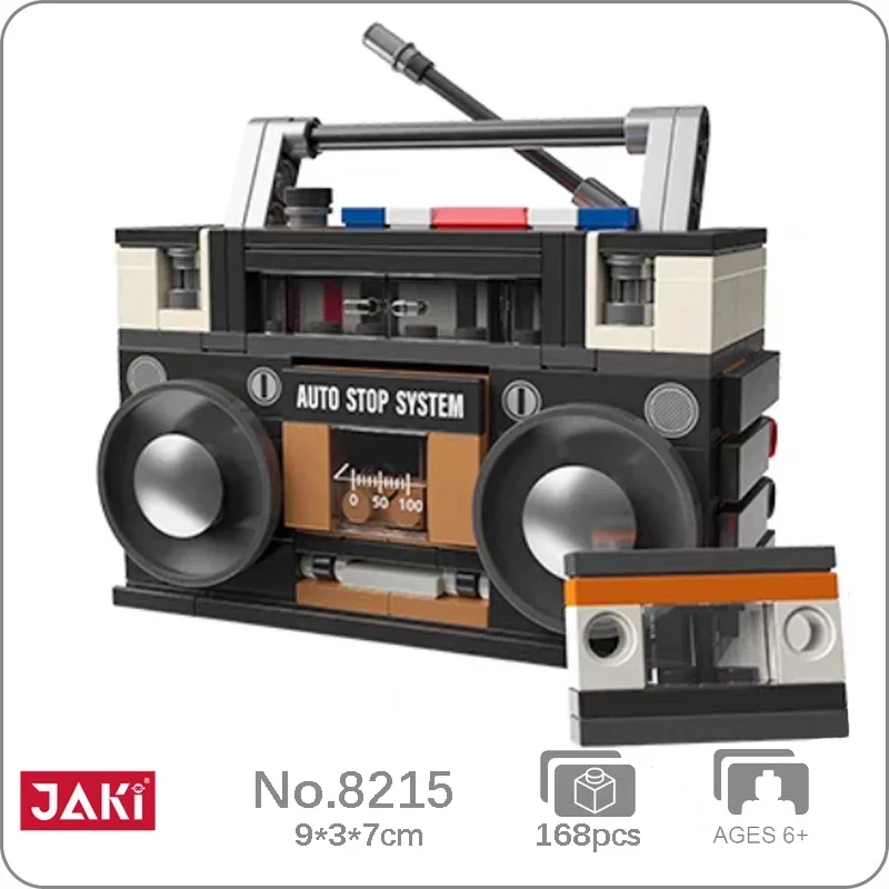 JAKI-8215-Retro-Boombox-Cassette-Radio-Music-Tape-Player-Machine-Model ...