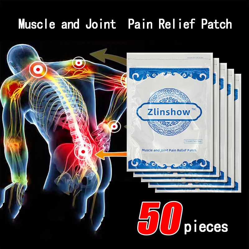 50pcs-Muscle-Joint-Pain-Relieving-Patch-for-Rheumatic-Pain-Relieving ...