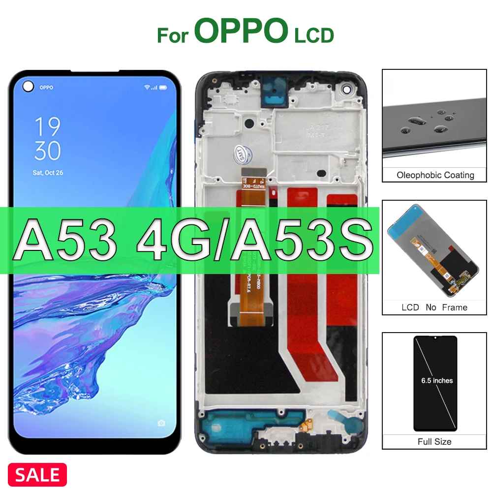 Bloc écran tactile LCD, 6.5 original, pour Oppo A53 4G CPH2127 CPH2131 ...