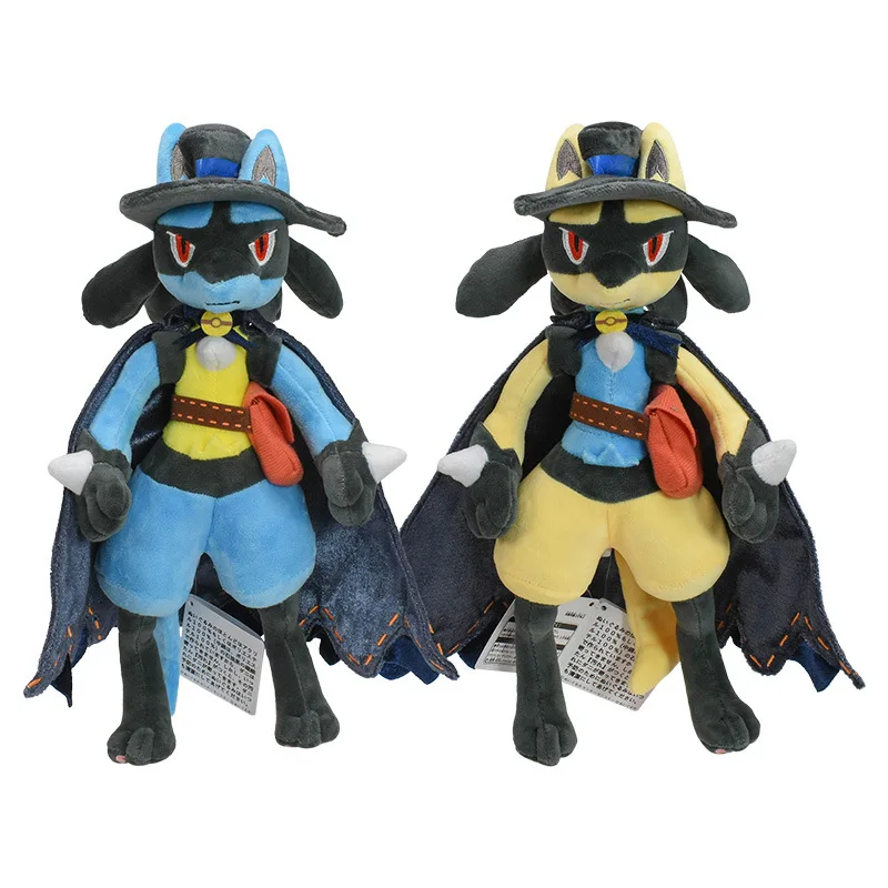 32CM Anime Pokemon Lucario Kawaii Plush Toy Cute Cosplay Lucario Pocket ...