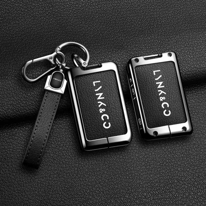 Zinc Alloy Leather Car Key Case Cover Protector Holder Shell Bag For ...