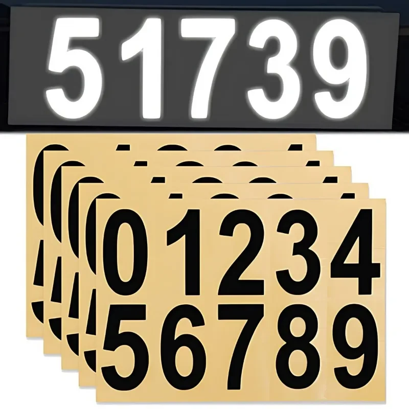 5/1pcs Waterproof Highly Reflective License Plate Stickers Nanofilm ...
