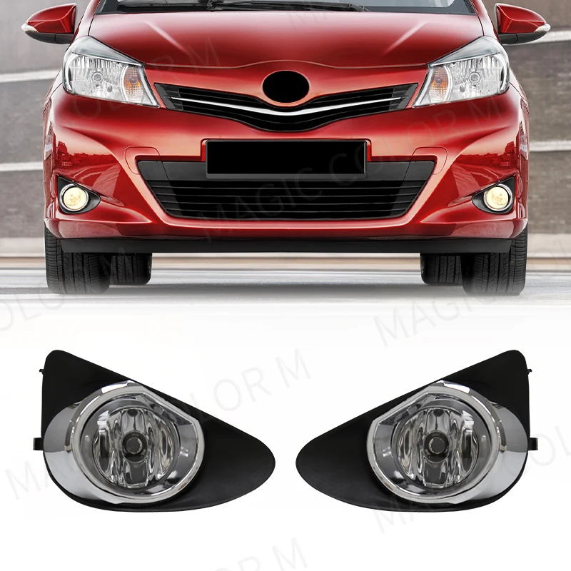 For-Toyota-Yaris-Hatchback-2012-2013-2014-Led-Fog-Light-Daytime-Running ...