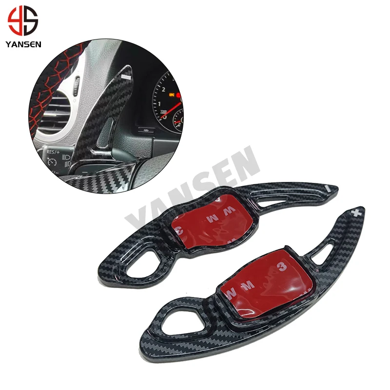 ABS-Carbon-Fiber-Wheel-Shift-Paddle-DSG-Extension-For-VW-Golf-6-Mk6 ...